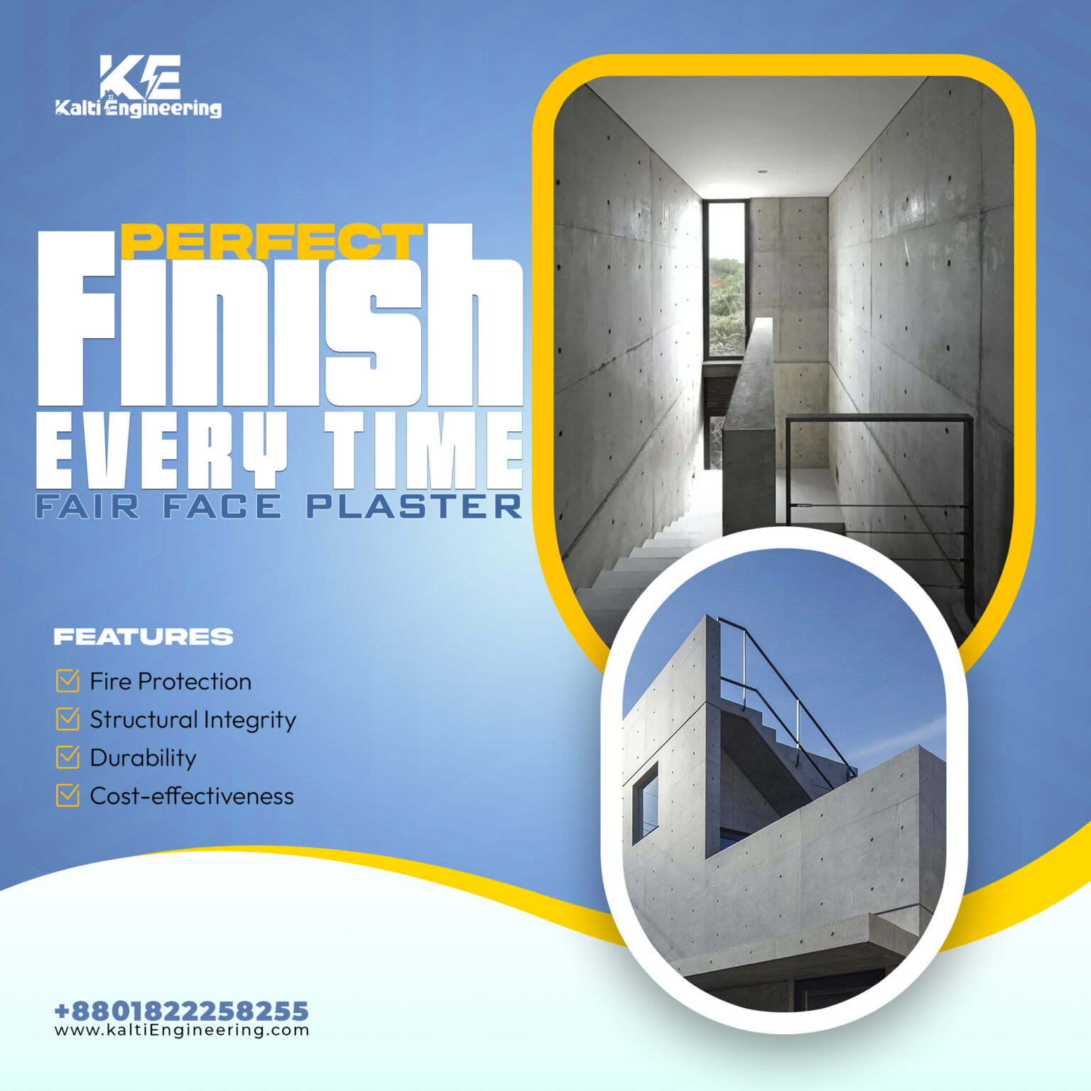 Kalti Engineering | Fair Face Plaster in Bangladesh | 2025
